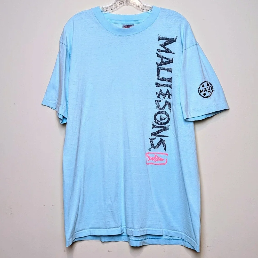 Maui and Sons | Shirts | Maui And Sons 99 Surf Shark Logo Single Stitch ...